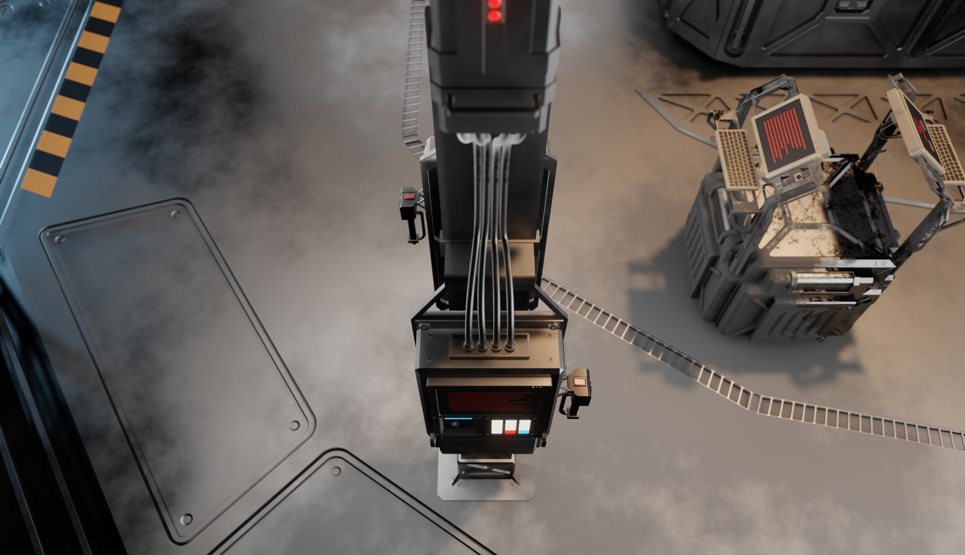 Main Computer In Control Room 3D Model - TurboSquid 2102836