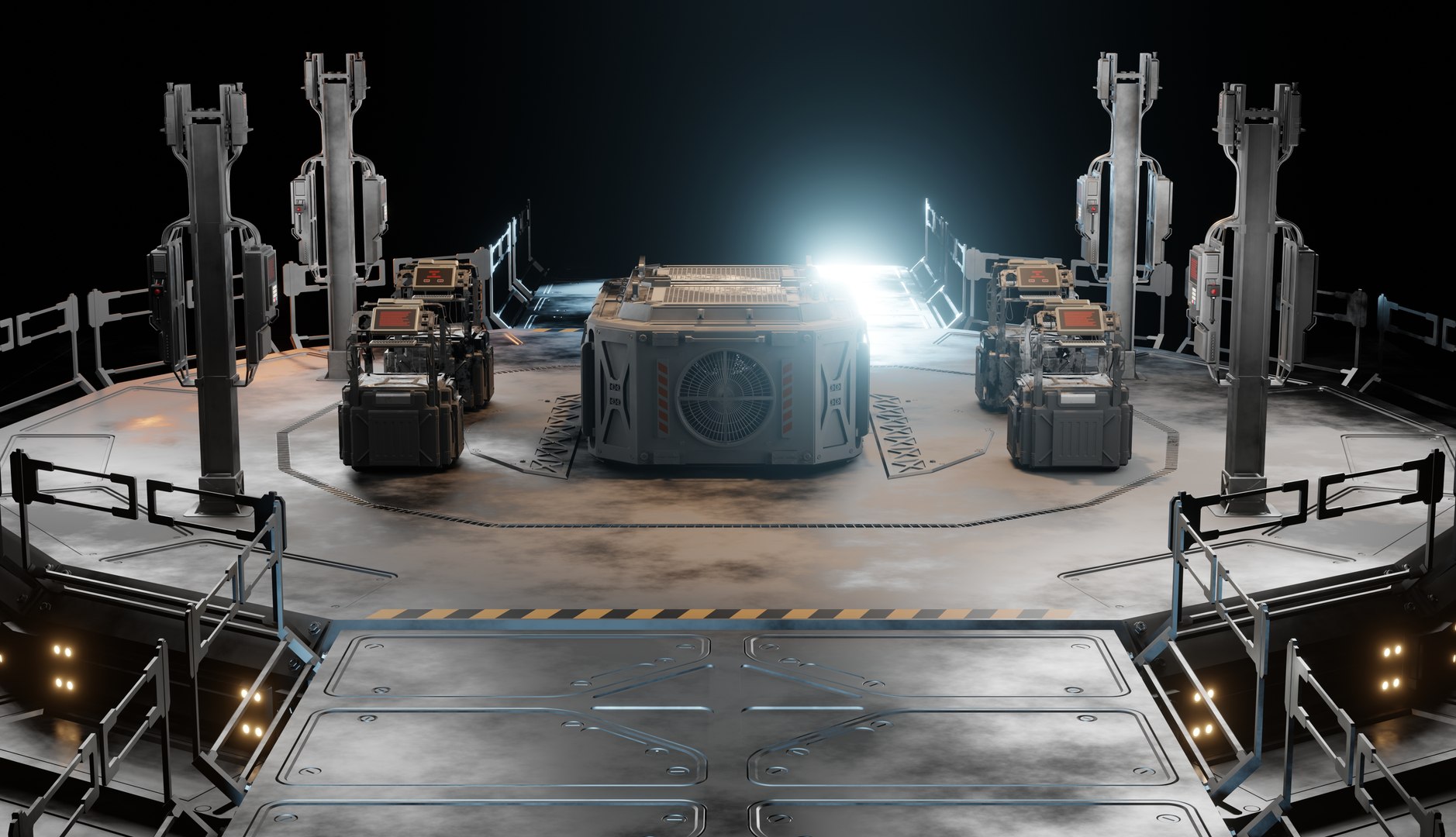 Main Computer In Control Room 3D Model - TurboSquid 2102836