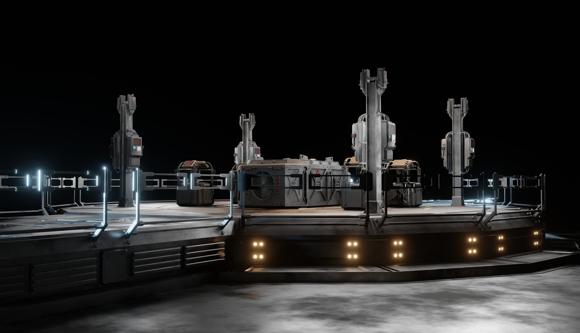 Main Computer In Control Room 3D Model - TurboSquid 2102836