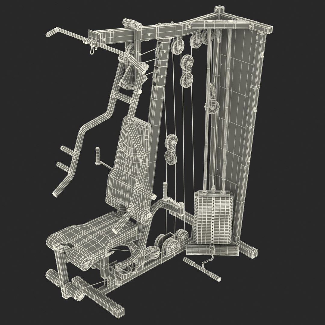 3d model weight machine modeled
