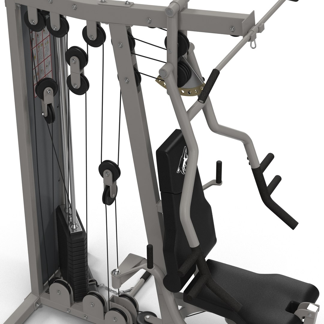 3d model weight machine modeled