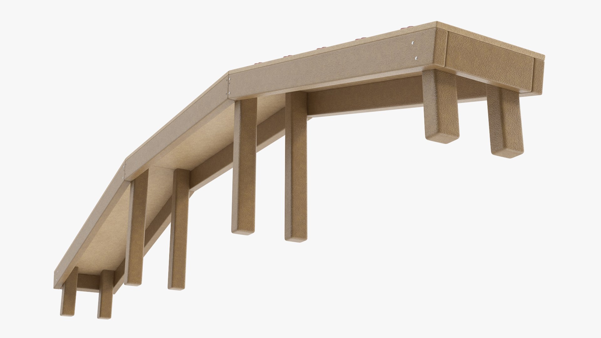 Dog Park Bridge Red model - TurboSquid 2045392