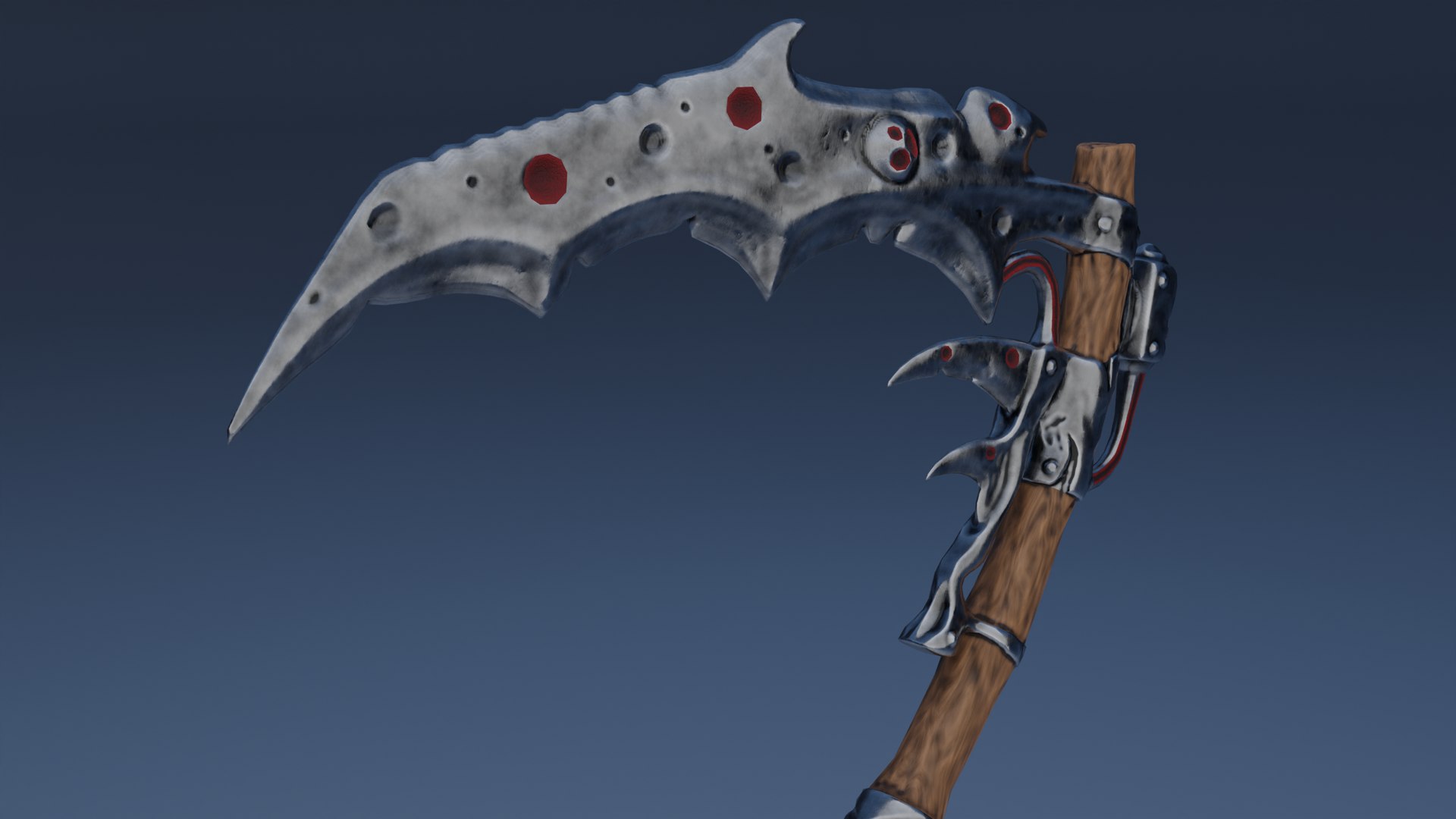 3D Fantasy low-poly scythe - TurboSquid 2096011