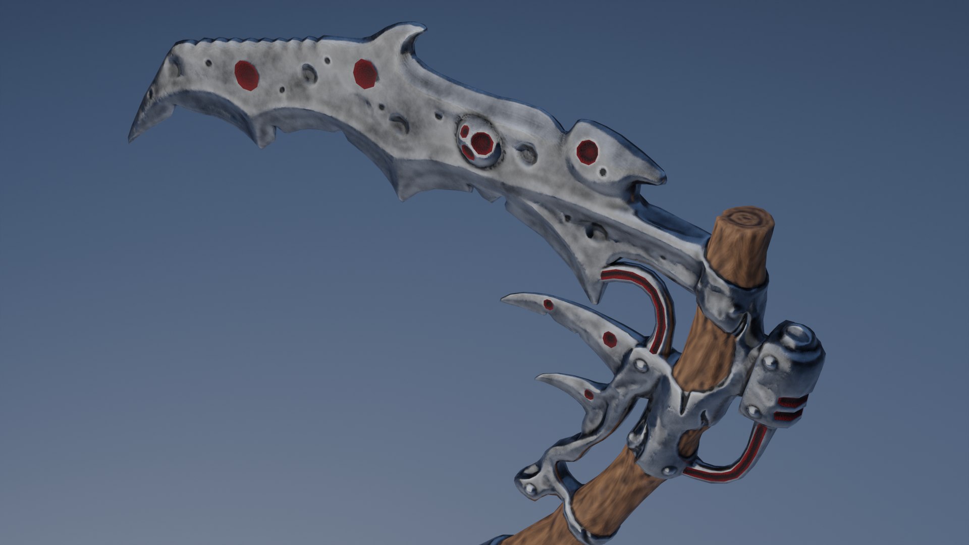 3D Fantasy low-poly scythe - TurboSquid 2096011