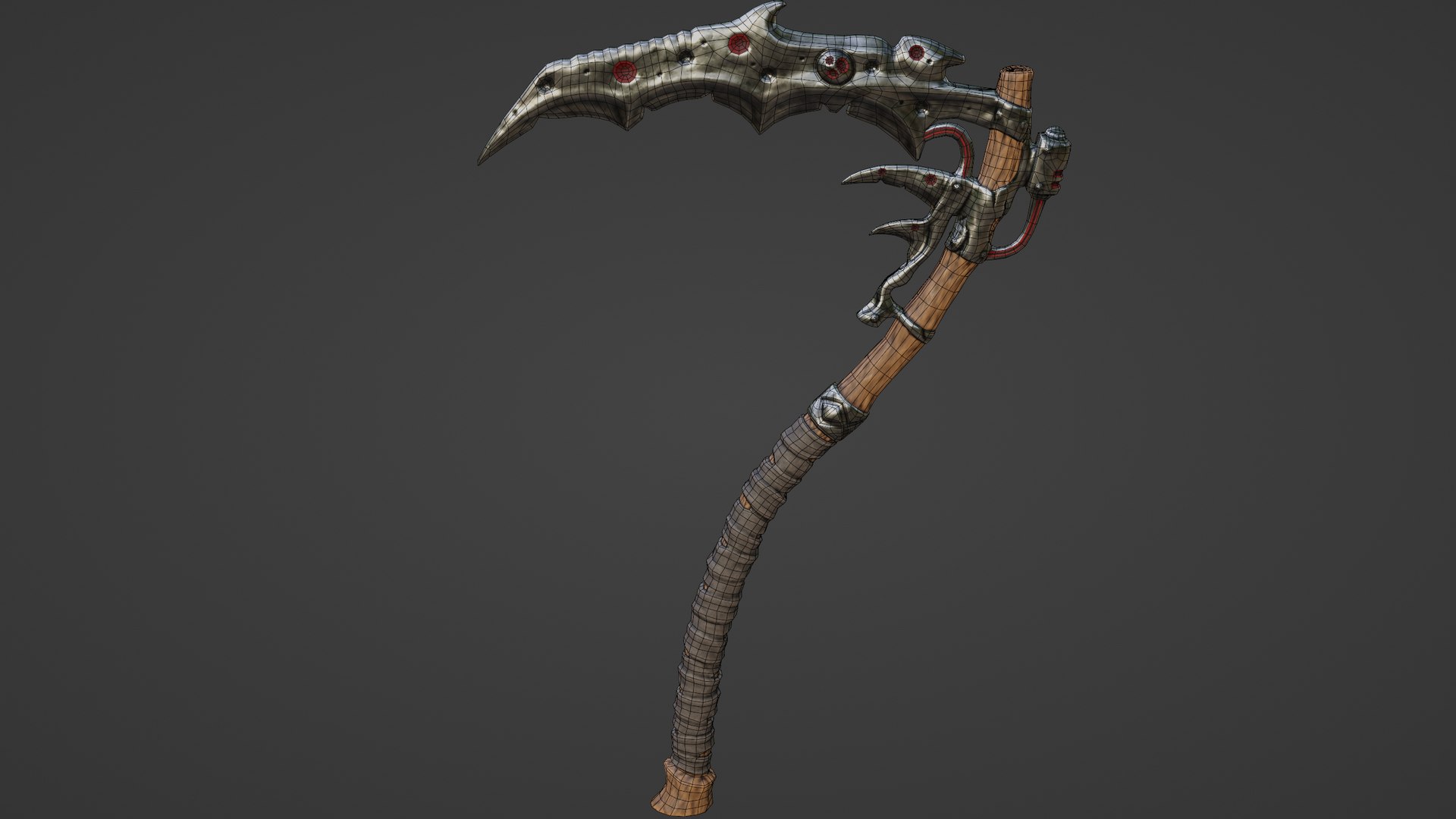 3D Fantasy low-poly scythe - TurboSquid 2096011