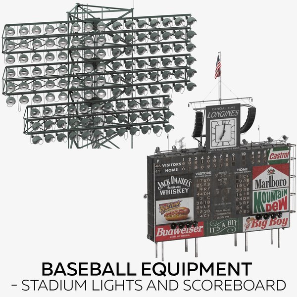 3d baseball scoreboard