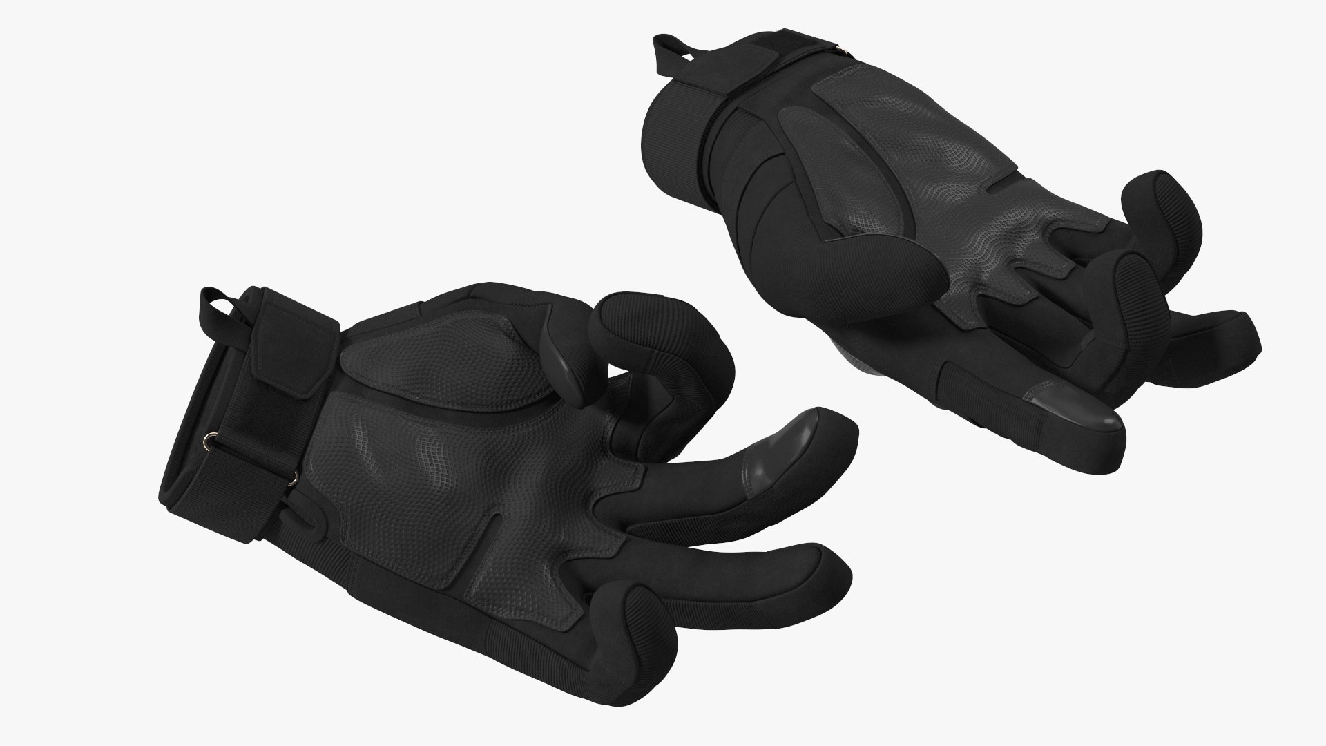 3D Military Gloves Black Fur Rigged model - TurboSquid 2141021
