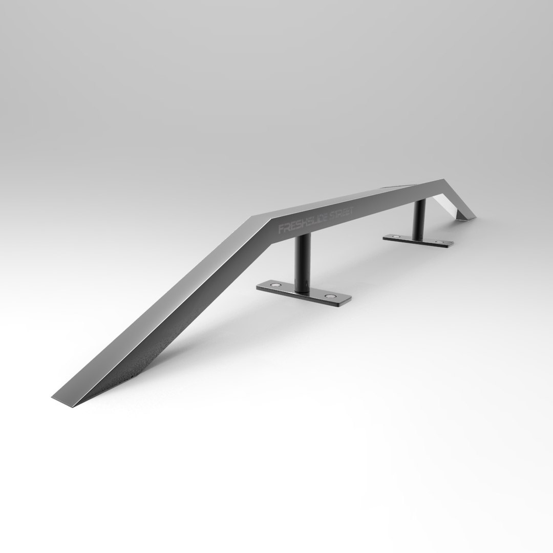 Skateboard Metal Rail 3d Model