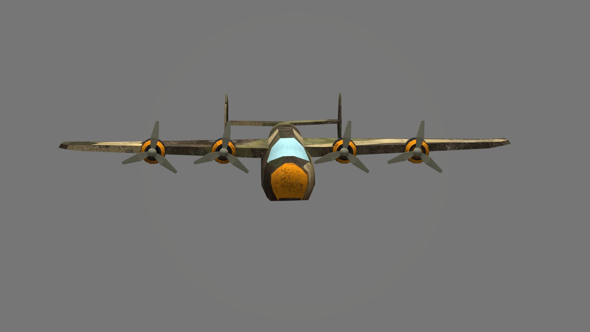 Bomber B25 Low Poly 3D - TurboSquid 2054767