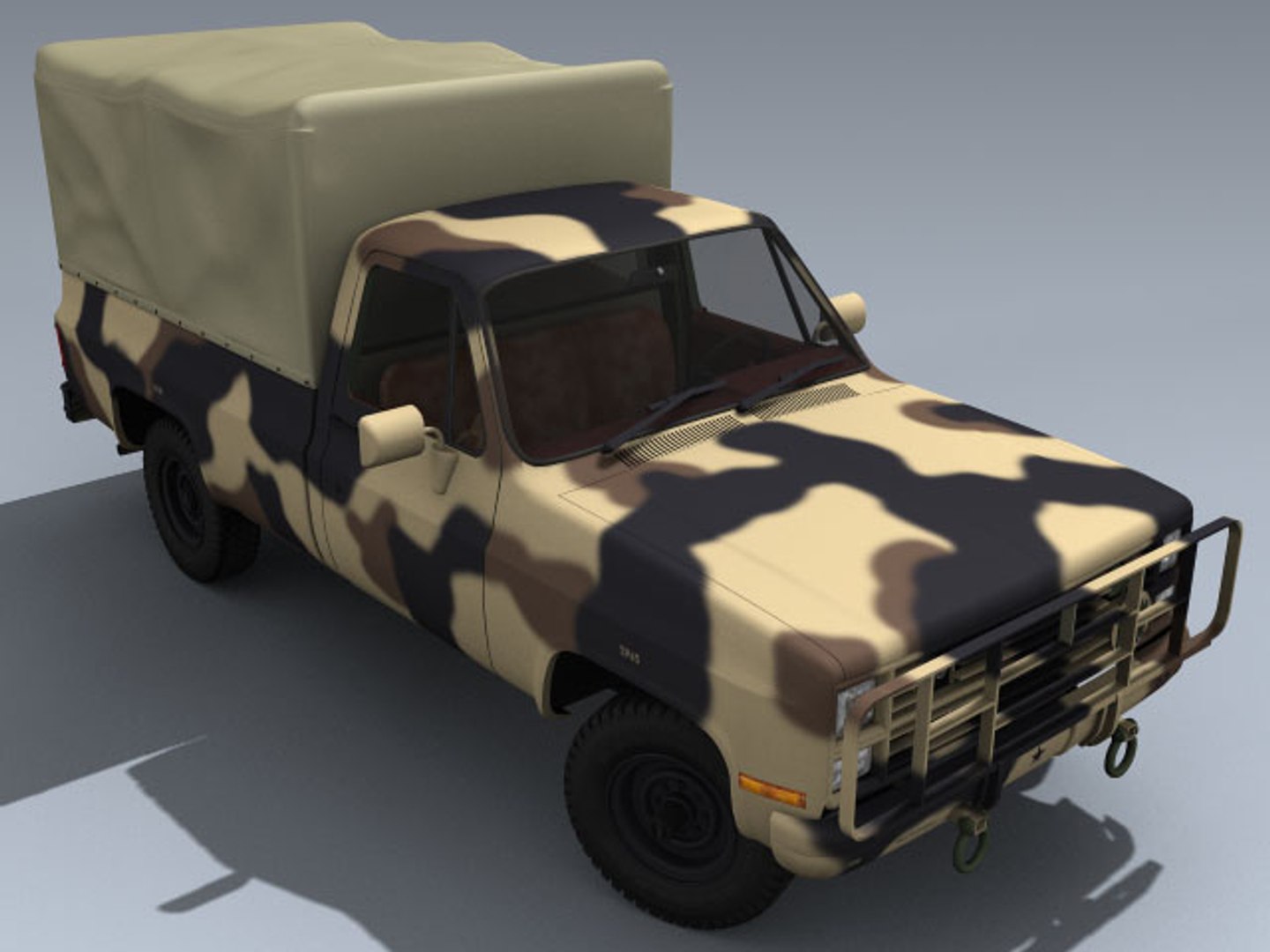 3d army m1008 desert model