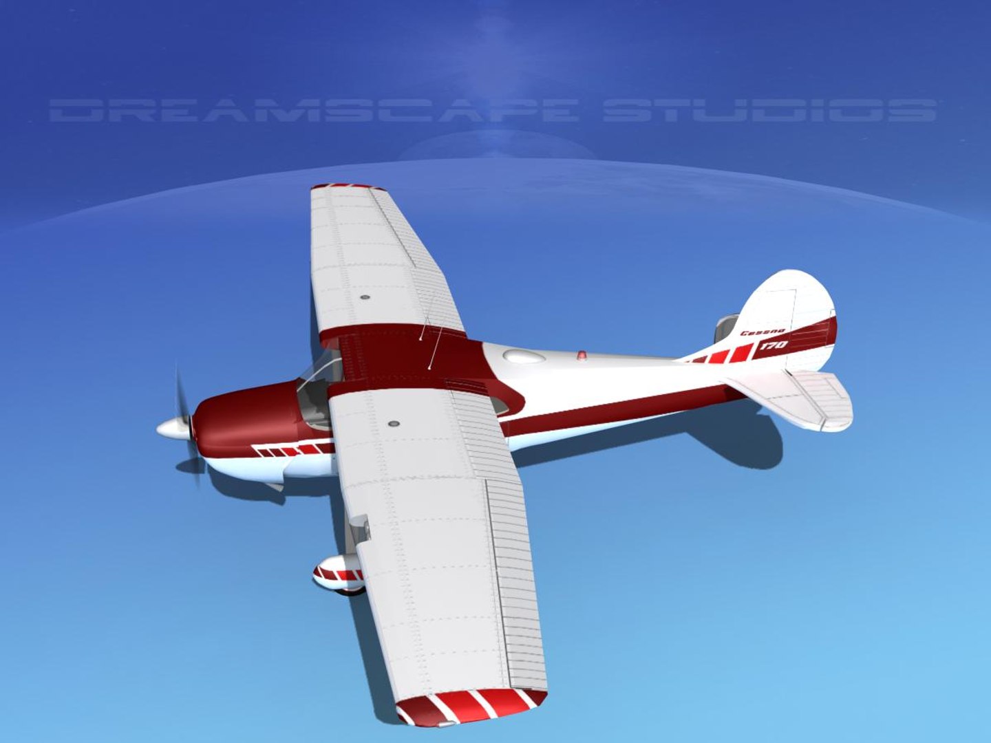 3D propeller cessna airplane 1956 - TurboSquid 1161315