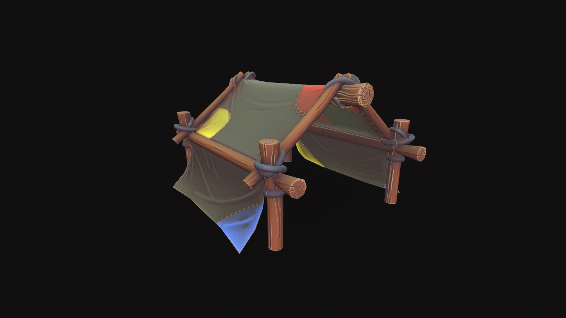 3D Model Stylized Low Poly Tent 3D Model - TurboSquid 2015208