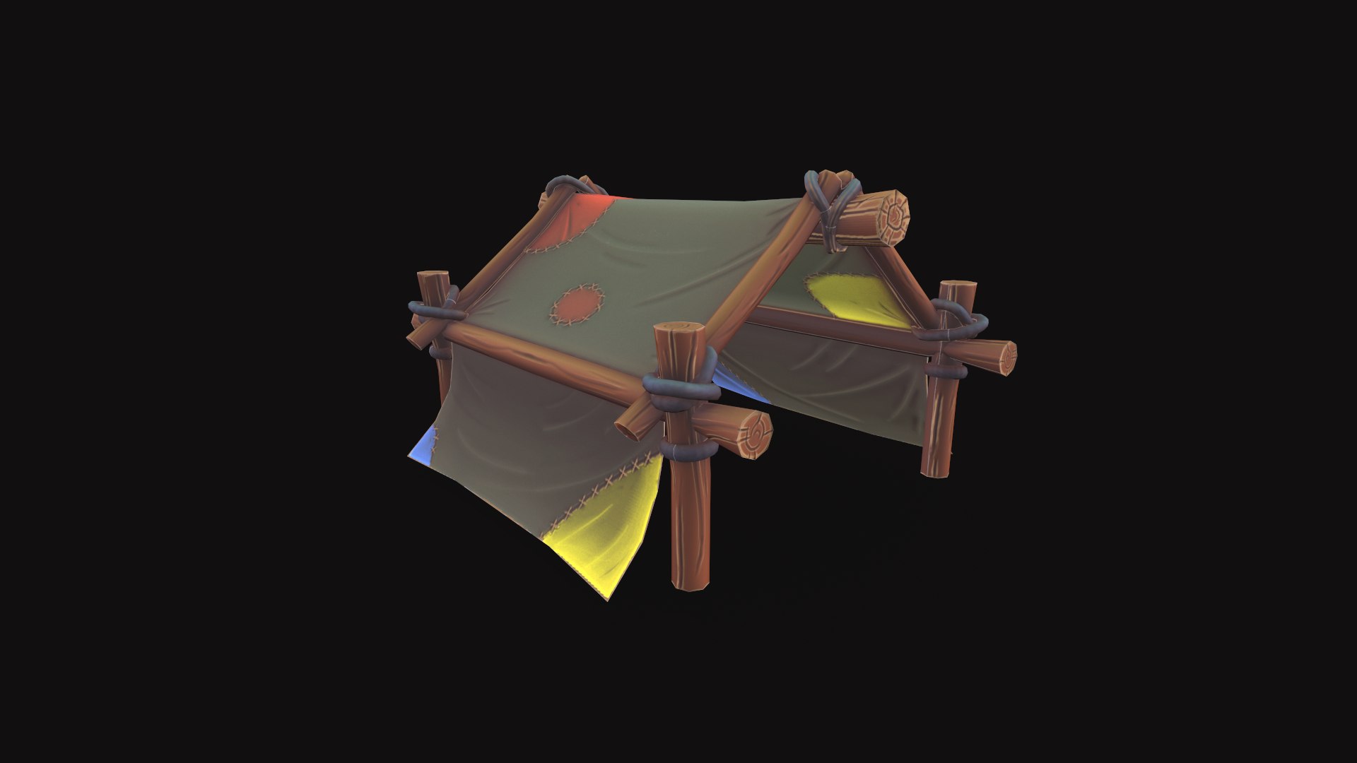 3D Model Stylized Low Poly Tent 3D Model - TurboSquid 2015208