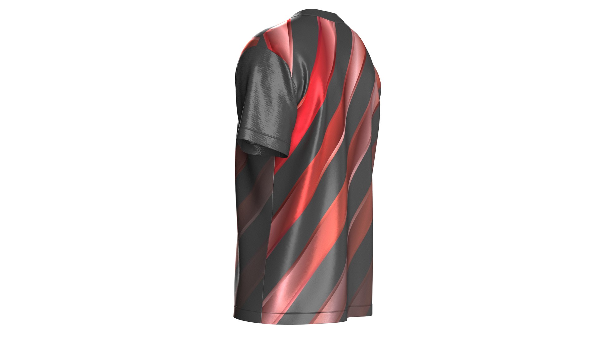 Soccer Red And Black Jersey-Home Kit V2 3D Model - TurboSquid 2338295