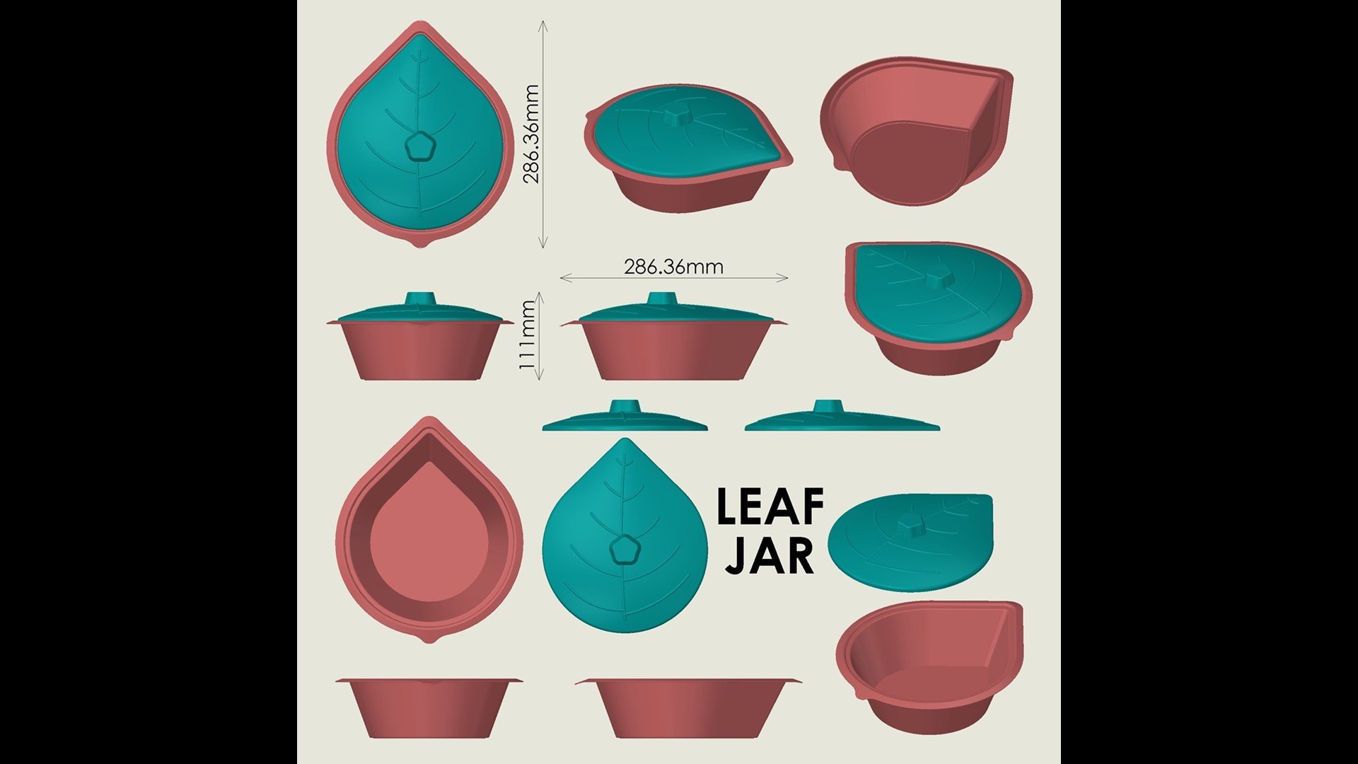 3D Leaf Shaped Box Model - TurboSquid 2383327