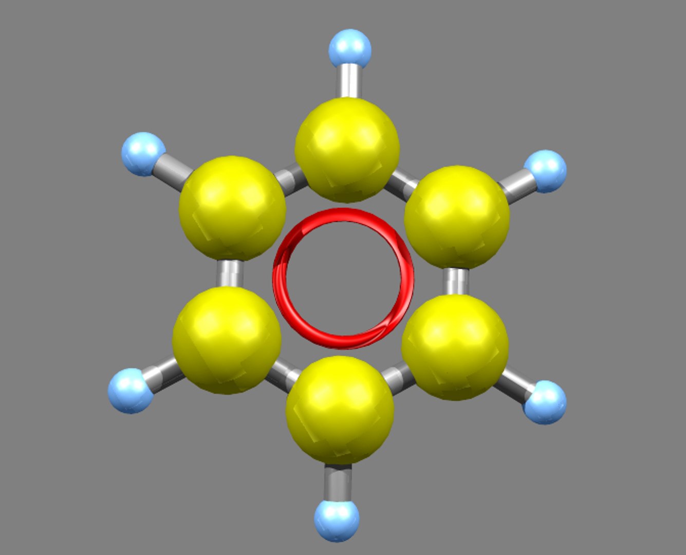 3D Benzene Molecule - TurboSquid 1184222