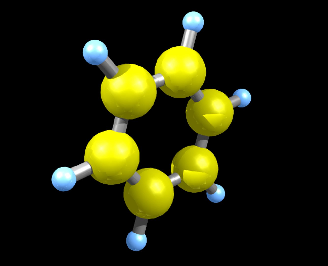 3D Benzene Molecule - TurboSquid 1184222
