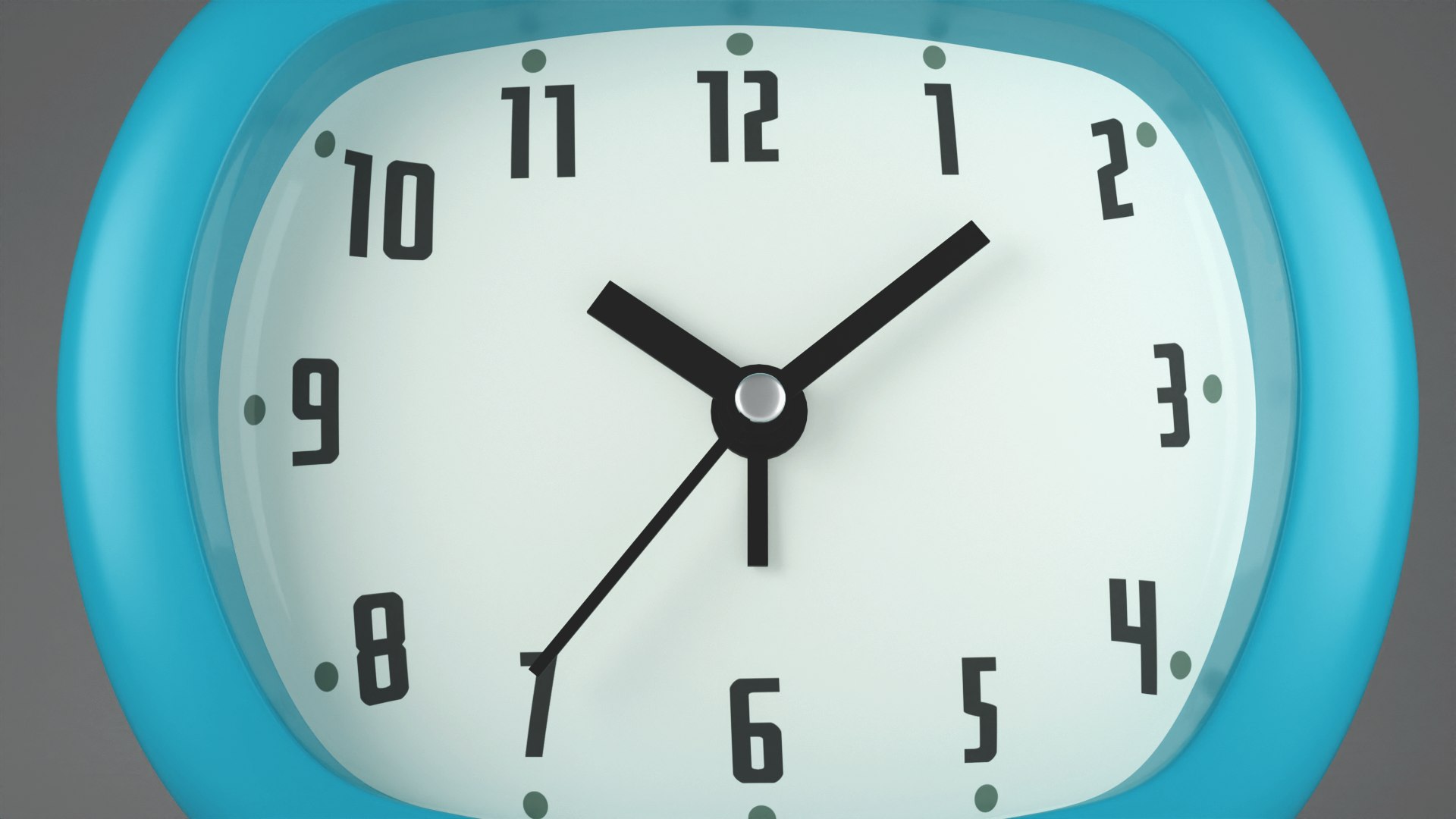 3D Model Alarm Clock Blue - TurboSquid 2213349