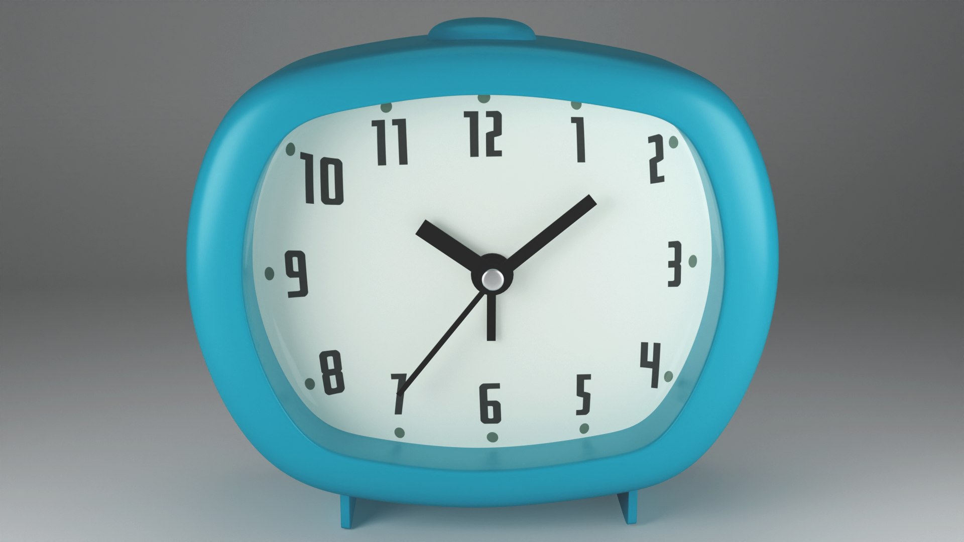3D Model Alarm Clock Blue - TurboSquid 2213349