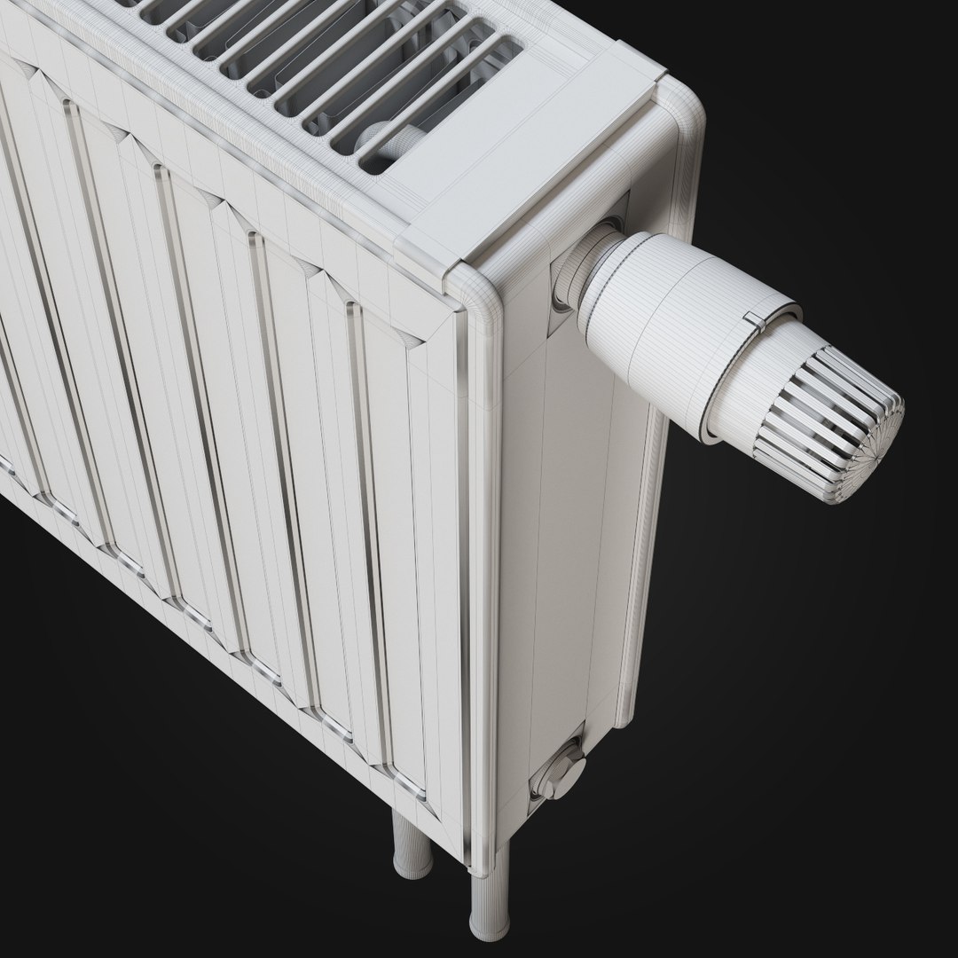 3d heating radiator model