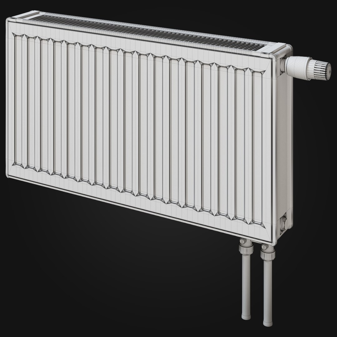 3d heating radiator model