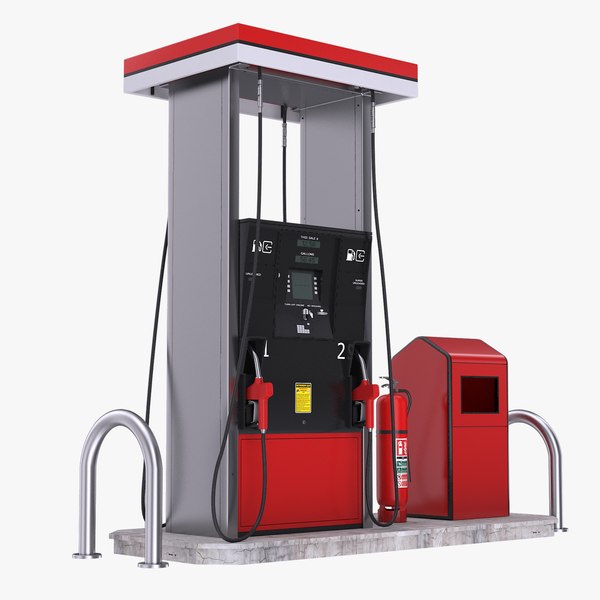 Gas Pump 2 3D - TurboSquid 1907608