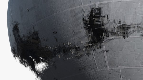 modelo 3d Estrella de la Muerte de Star Wars destruida - TurboSquid 2116198
