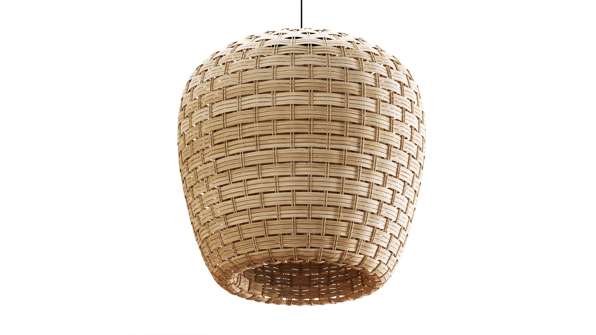 3D Model Rattan Pendant Lights 147 - TurboSquid 1951086