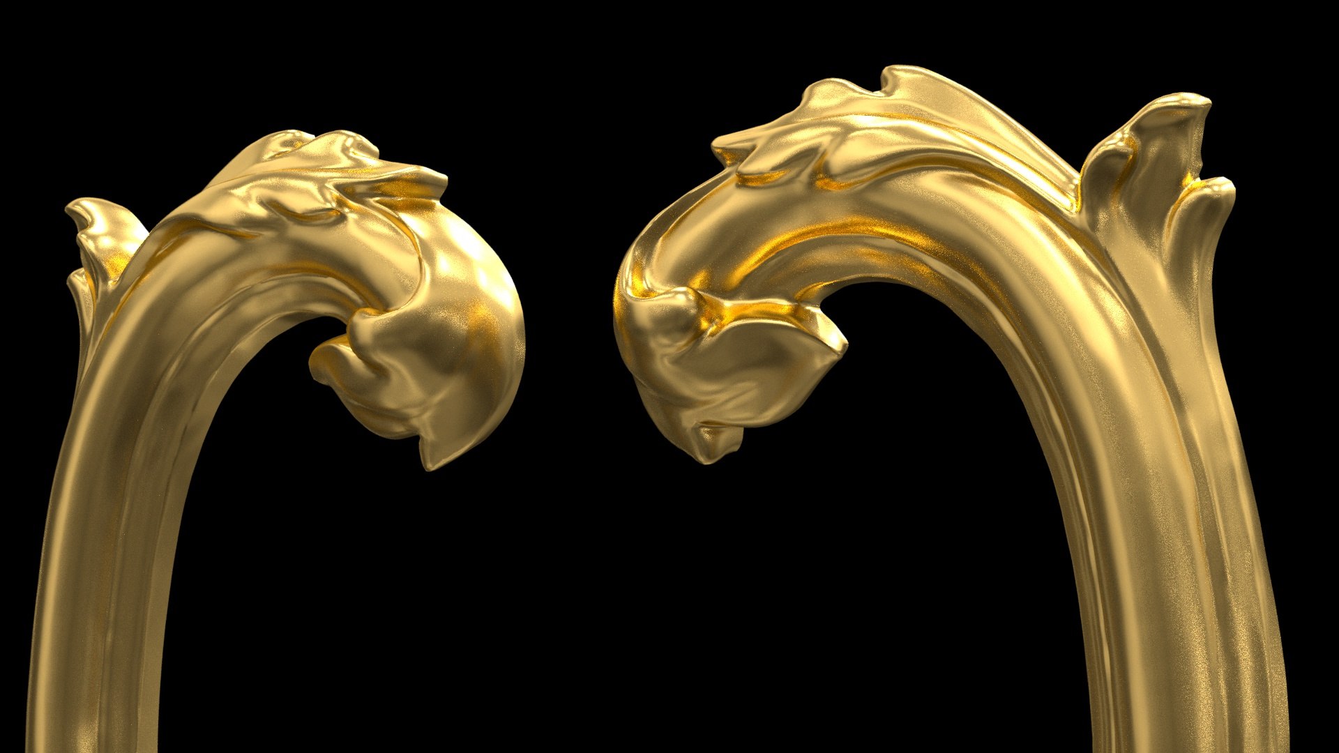 3D Plaster Decorative Bow DS323 - TurboSquid 2385298