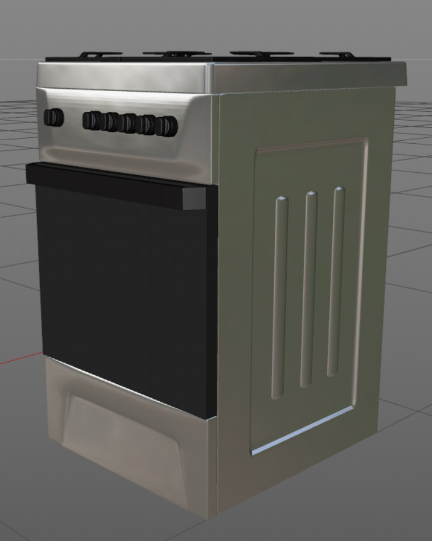 Free Cooker Gas Stove 3D Model - TurboSquid 1277367