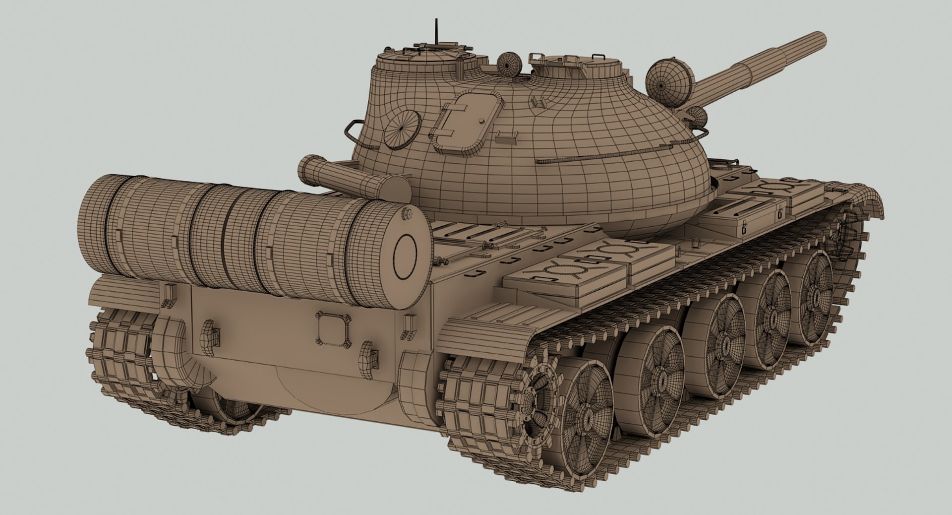 3d Model Soviet T62 Tank Tracks