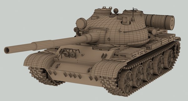 3d model soviet t62 tank tracks