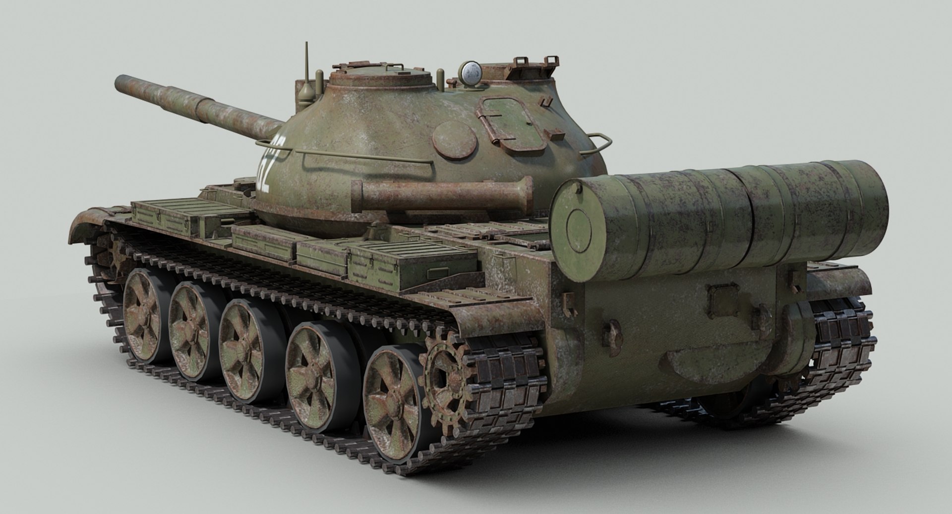3d Model Soviet T62 Tank Tracks