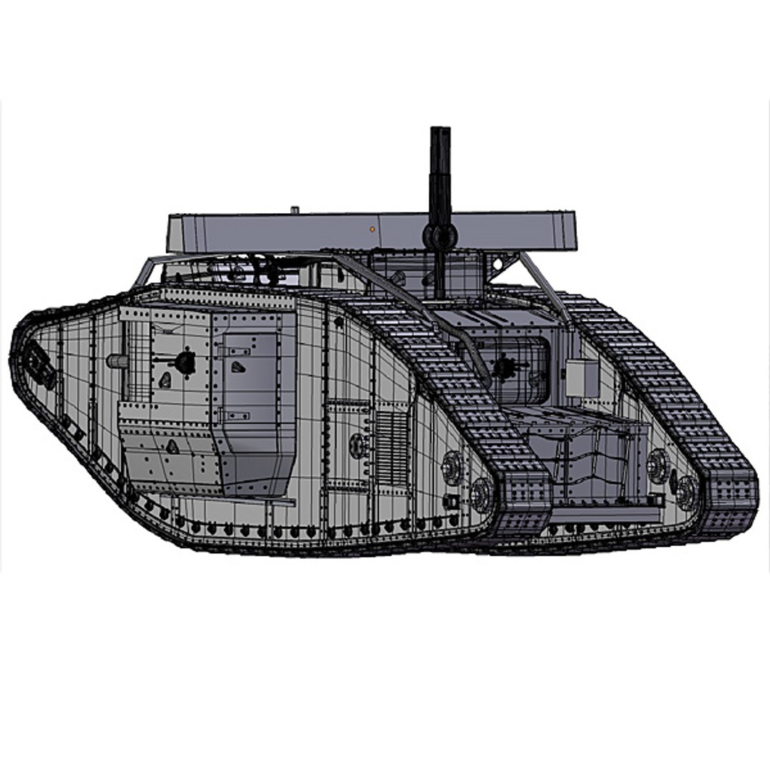 British Mark V Tank 3d Obj