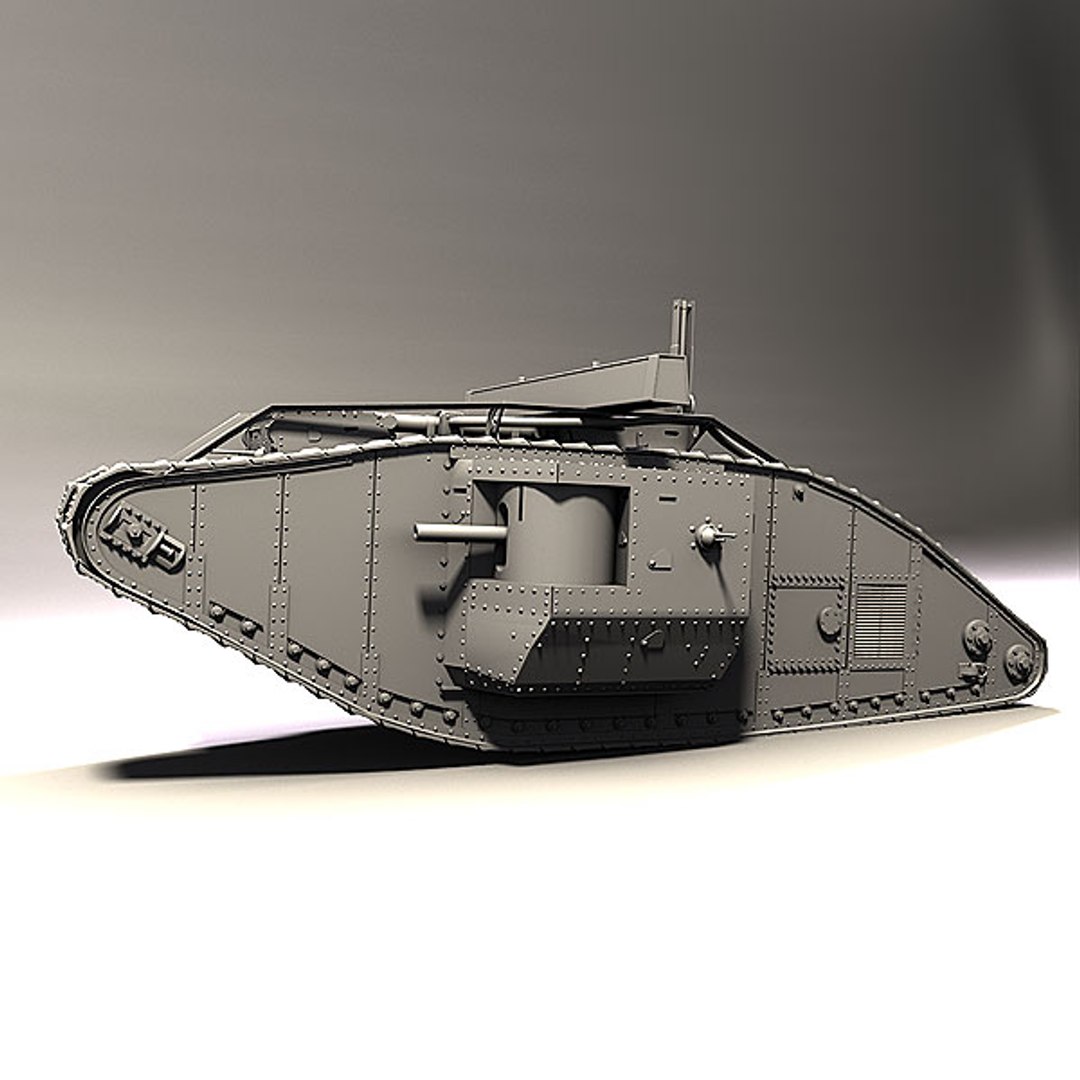 British Mark V Tank 3d Obj