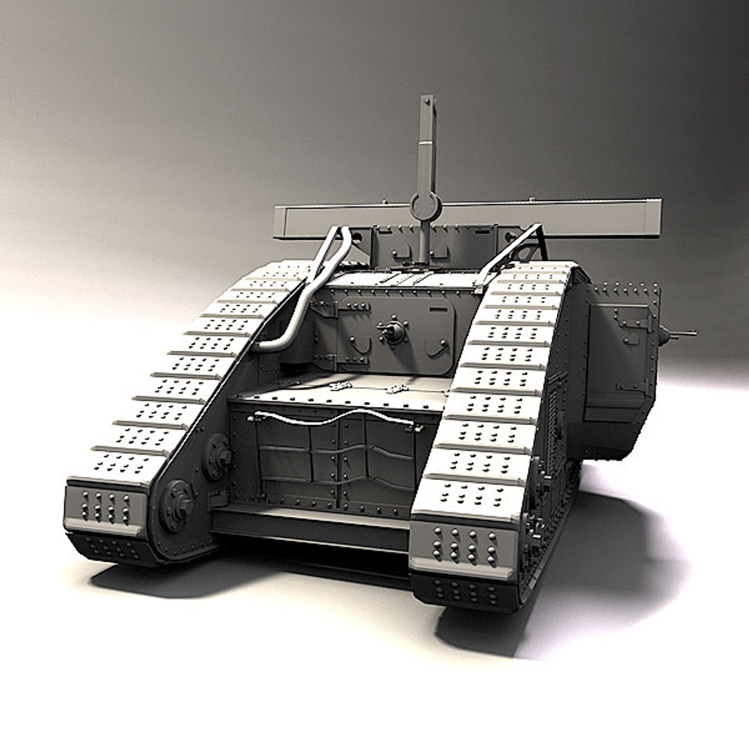 British Mark V Tank 3d Obj