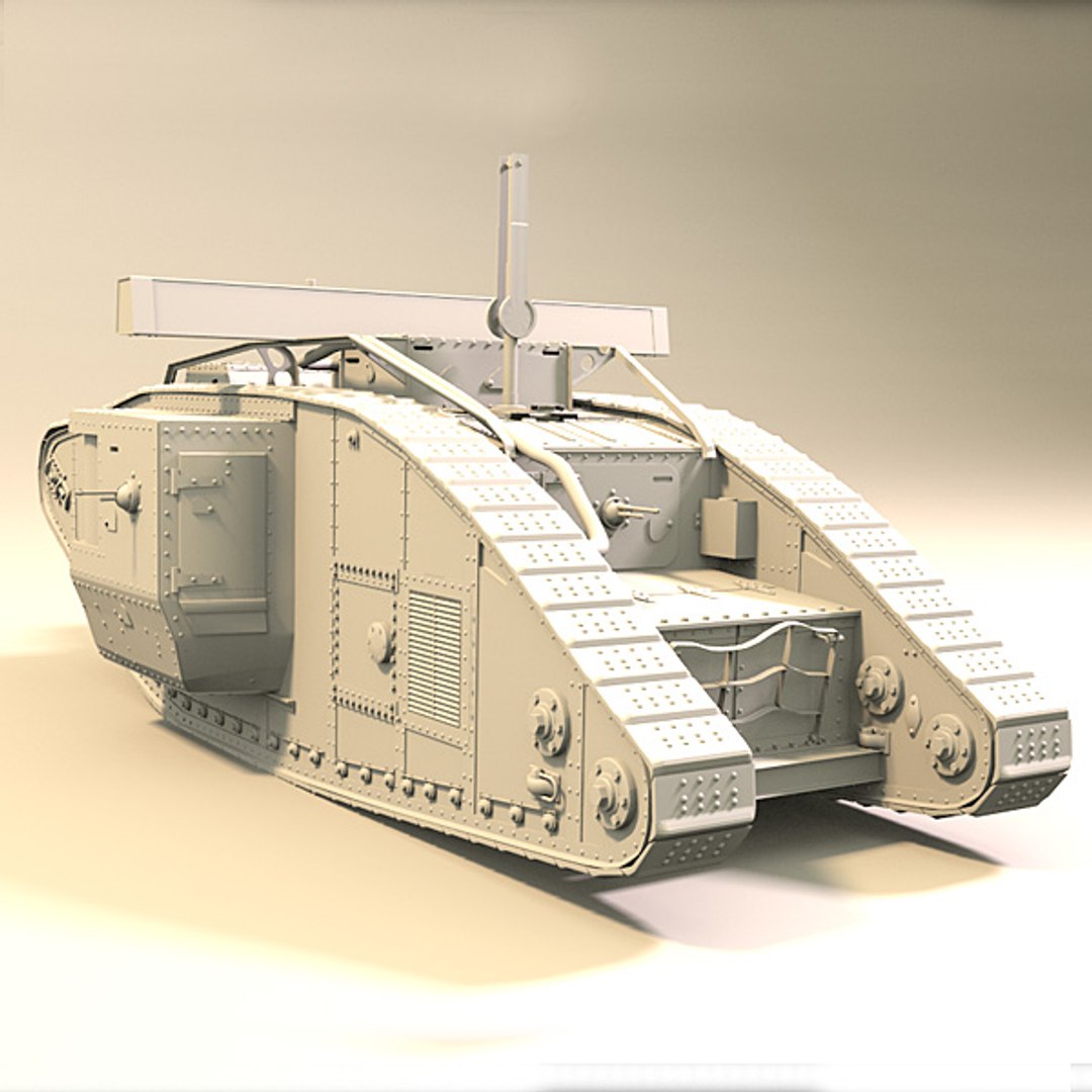 British Mark V Tank 3d Obj