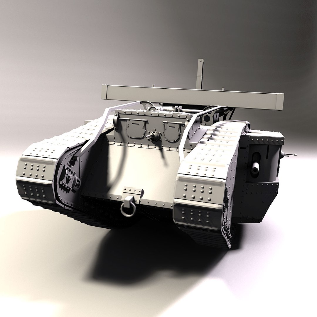 British Mark V Tank 3d Obj