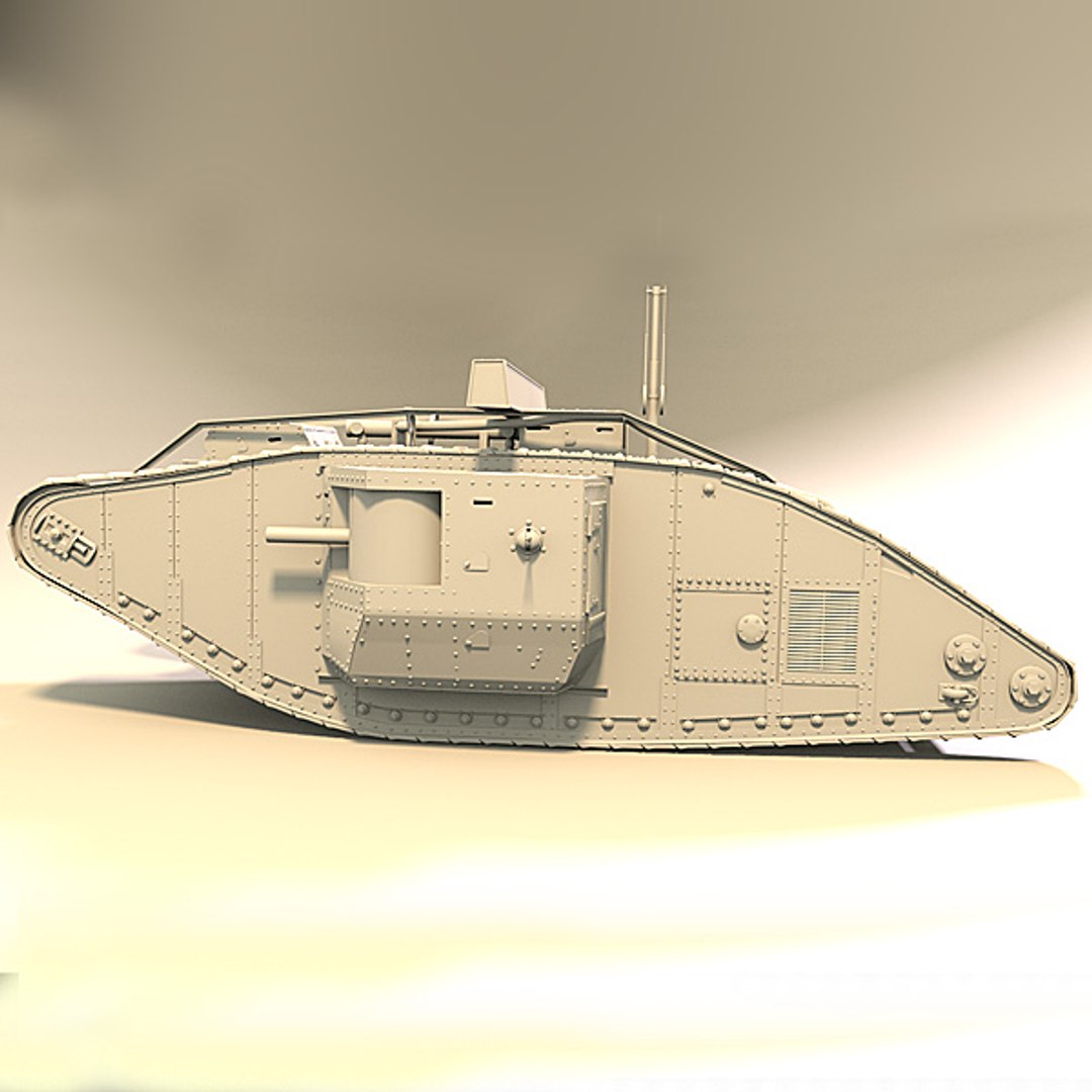 British Mark V Tank 3d Obj