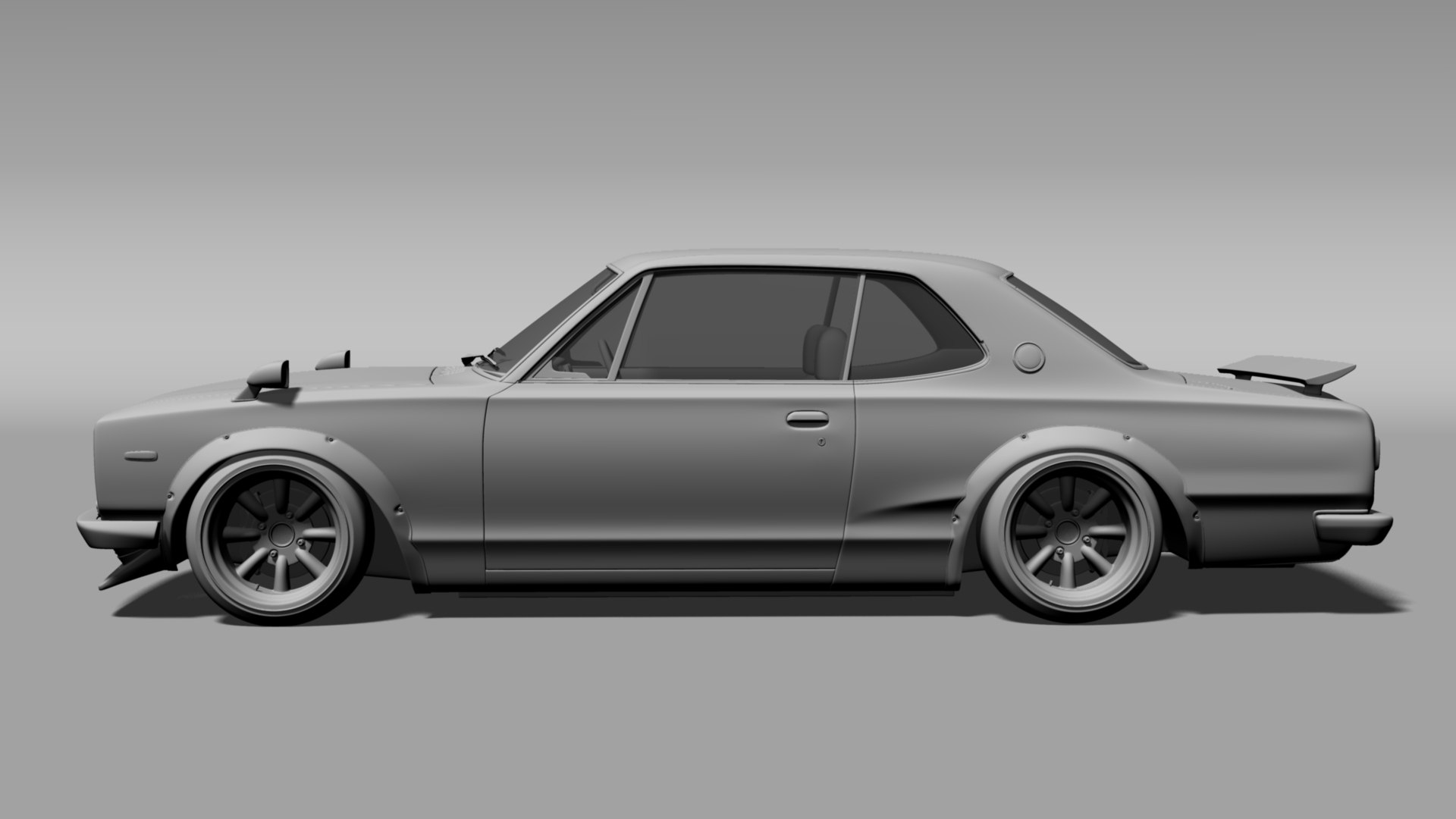 Gt-r2000 Hakosuka 3d Obj