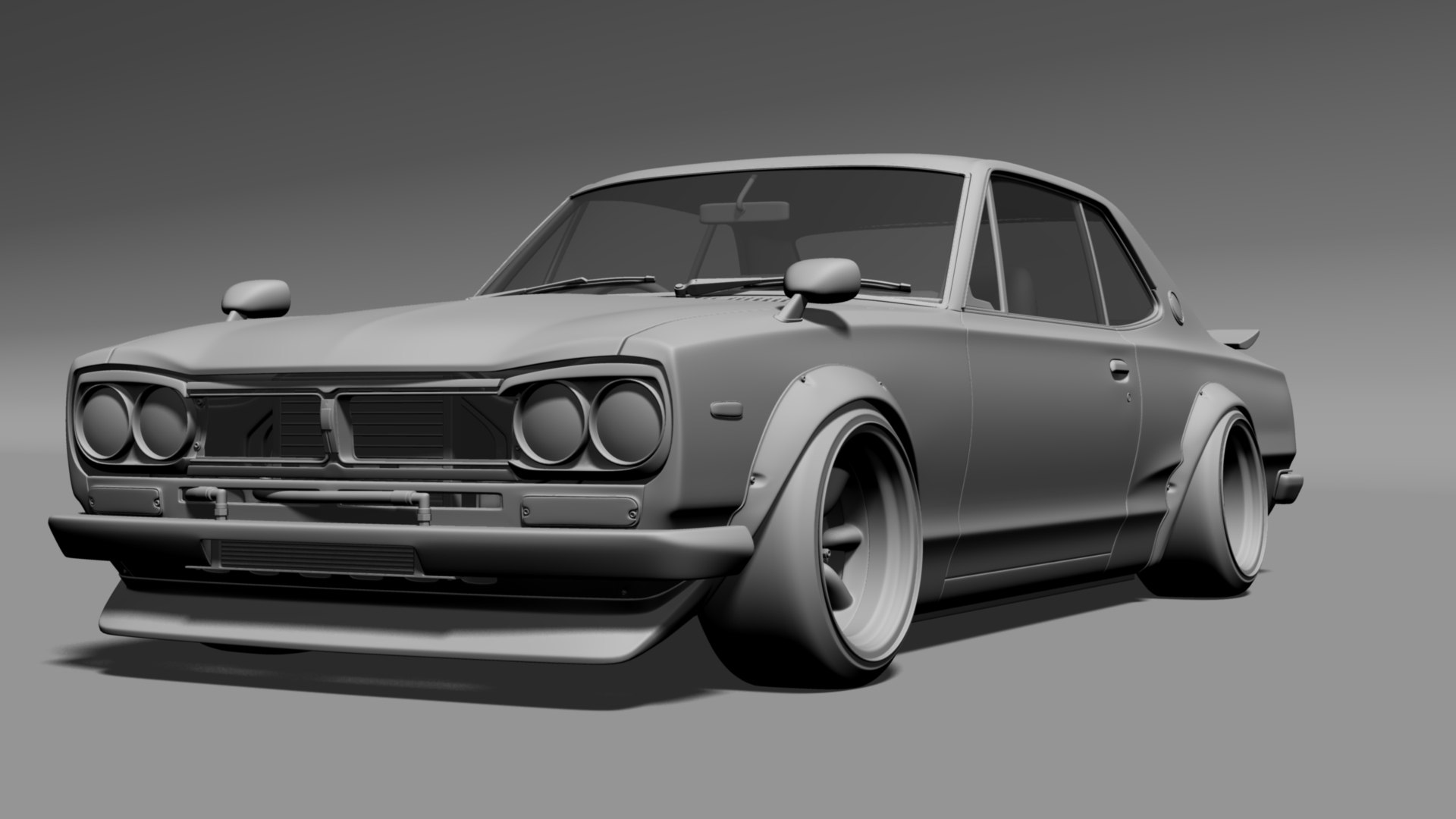 Gt-r2000 Hakosuka 3d Obj