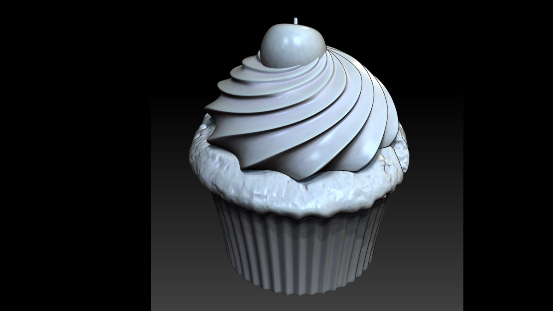 Cherry CupCake Model - TurboSquid 2215435