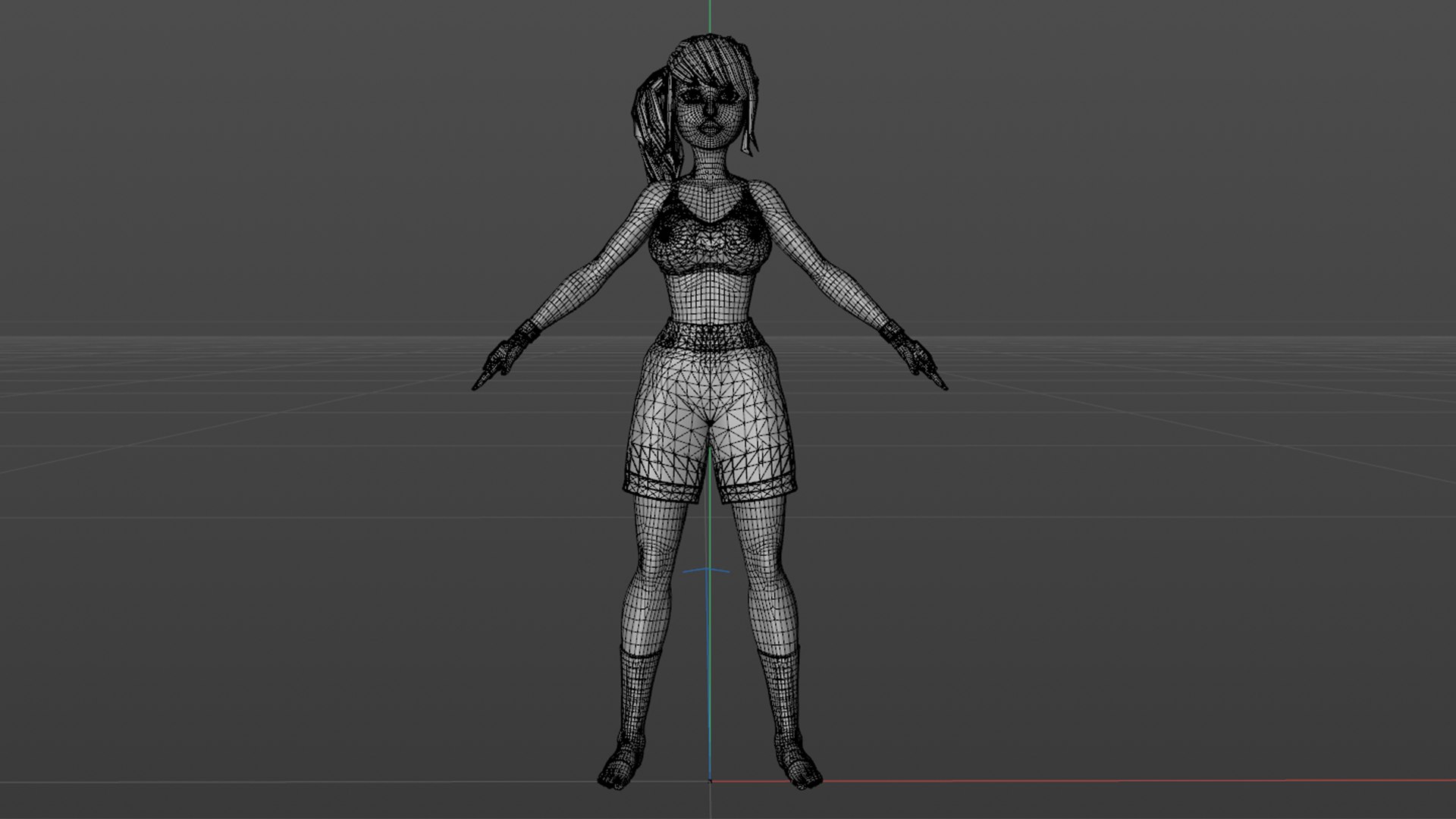 3D Model Boxer Girl Character - TurboSquid 1983337