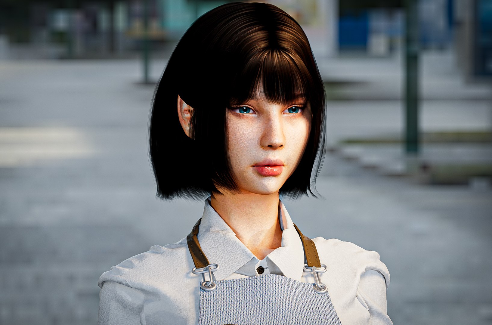 3D Model Waitress - GameReady - TurboSquid 2081045