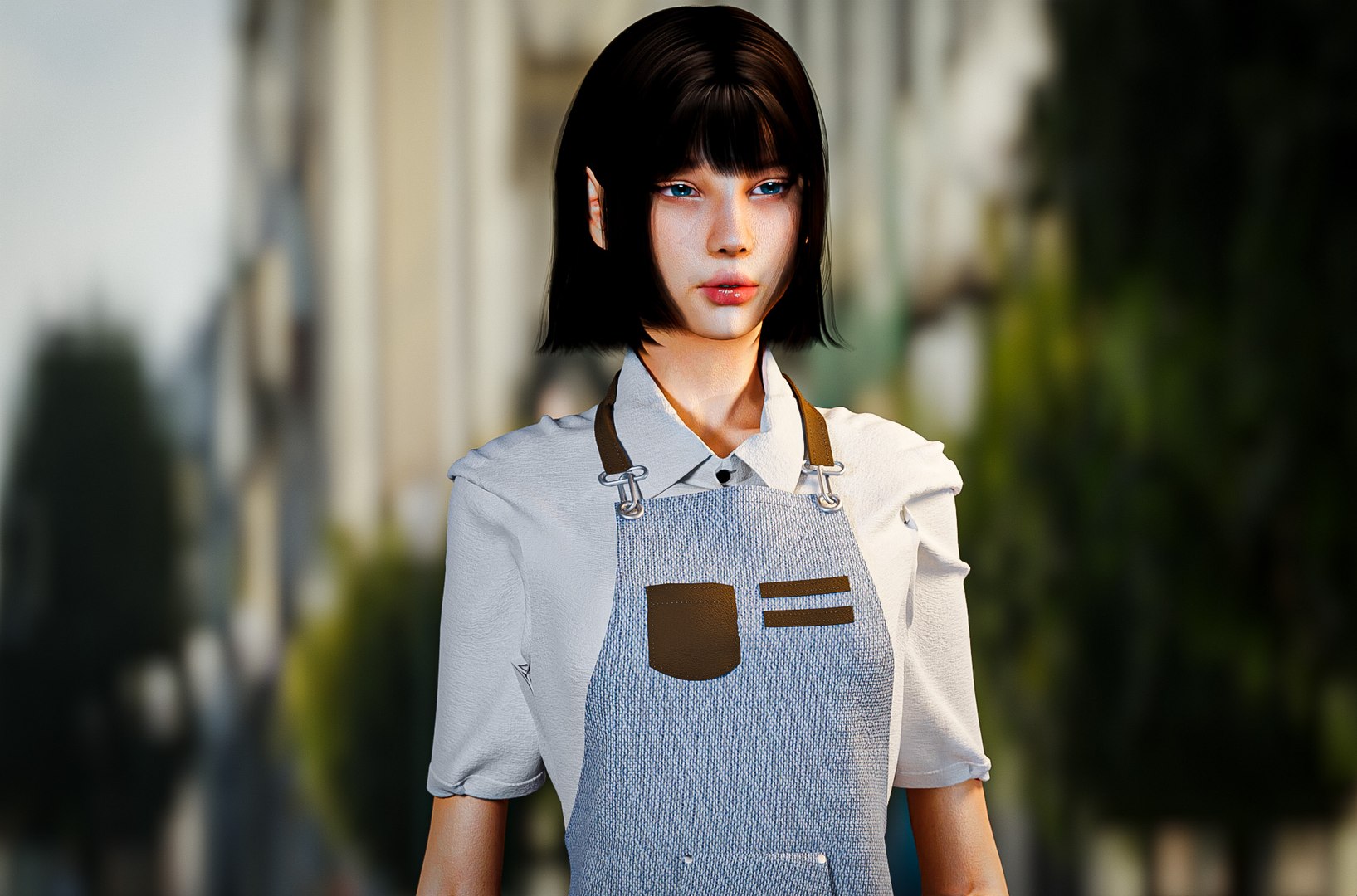 3D Model Waitress - GameReady - TurboSquid 2081045