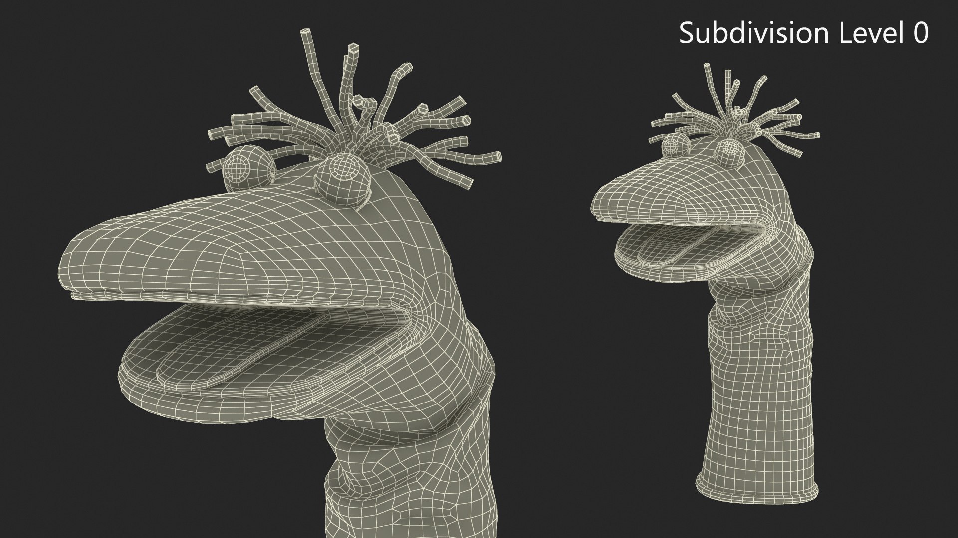 3D Sock Puppet Character Blue Boy Smiling Pose - TurboSquid 2268749