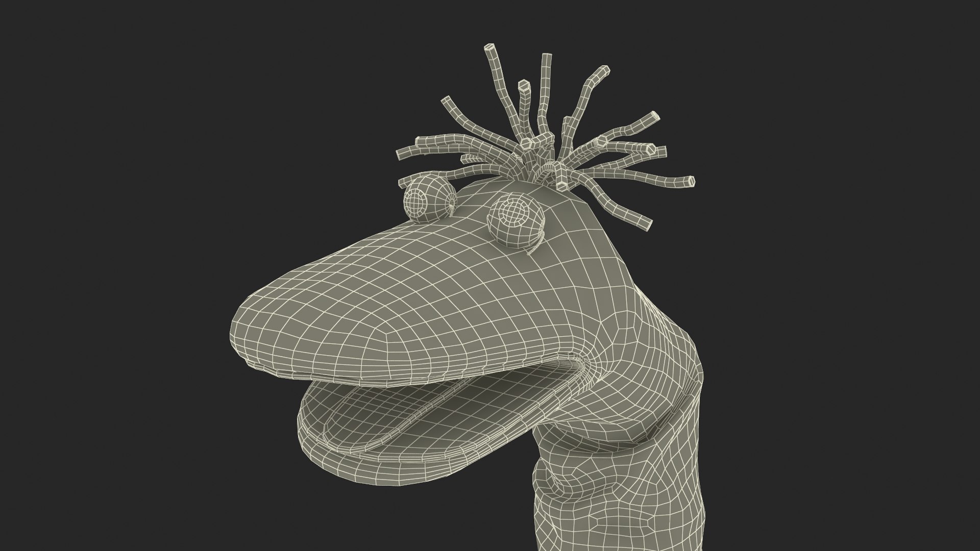 3D Sock Puppet Character Blue Boy Smiling Pose - TurboSquid 2268749