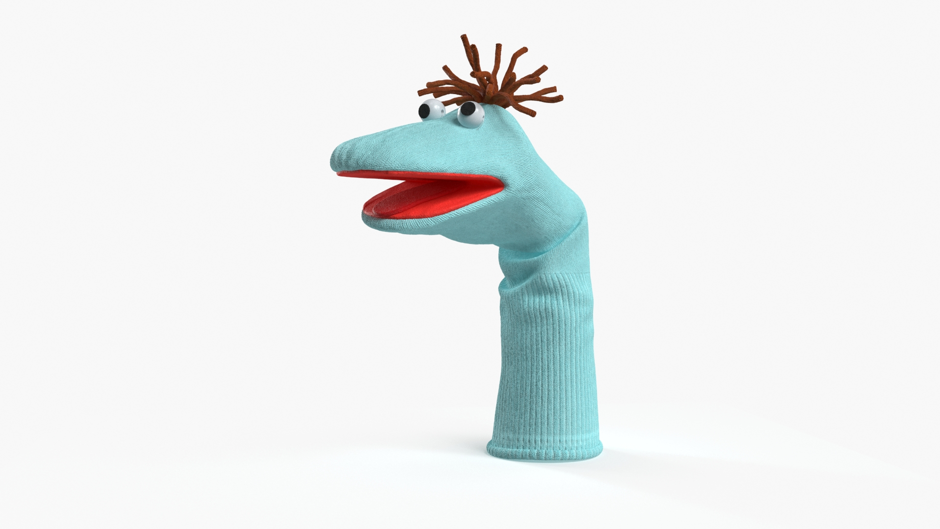 3D Sock Puppet Character Blue Boy Smiling Pose - TurboSquid 2268749