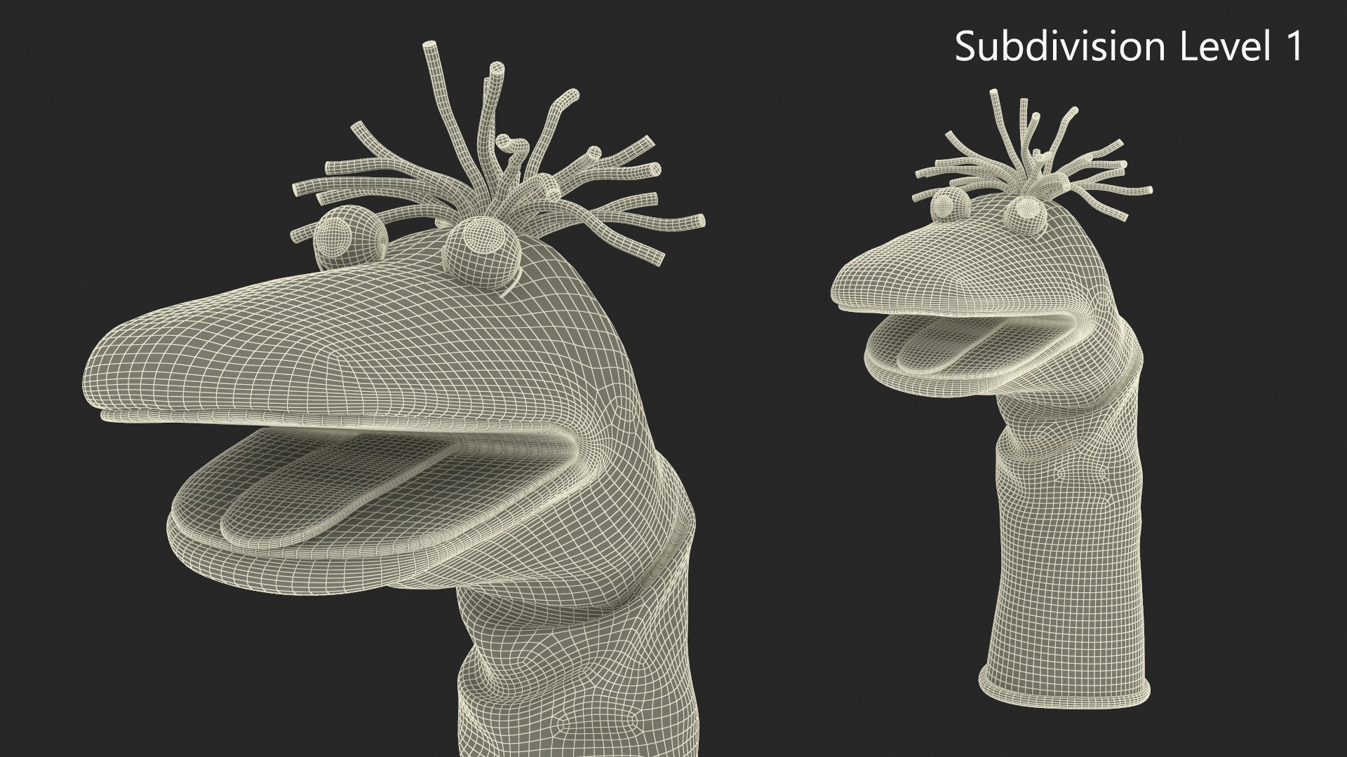 3D Sock Puppet Character Blue Boy Smiling Pose - TurboSquid 2268749