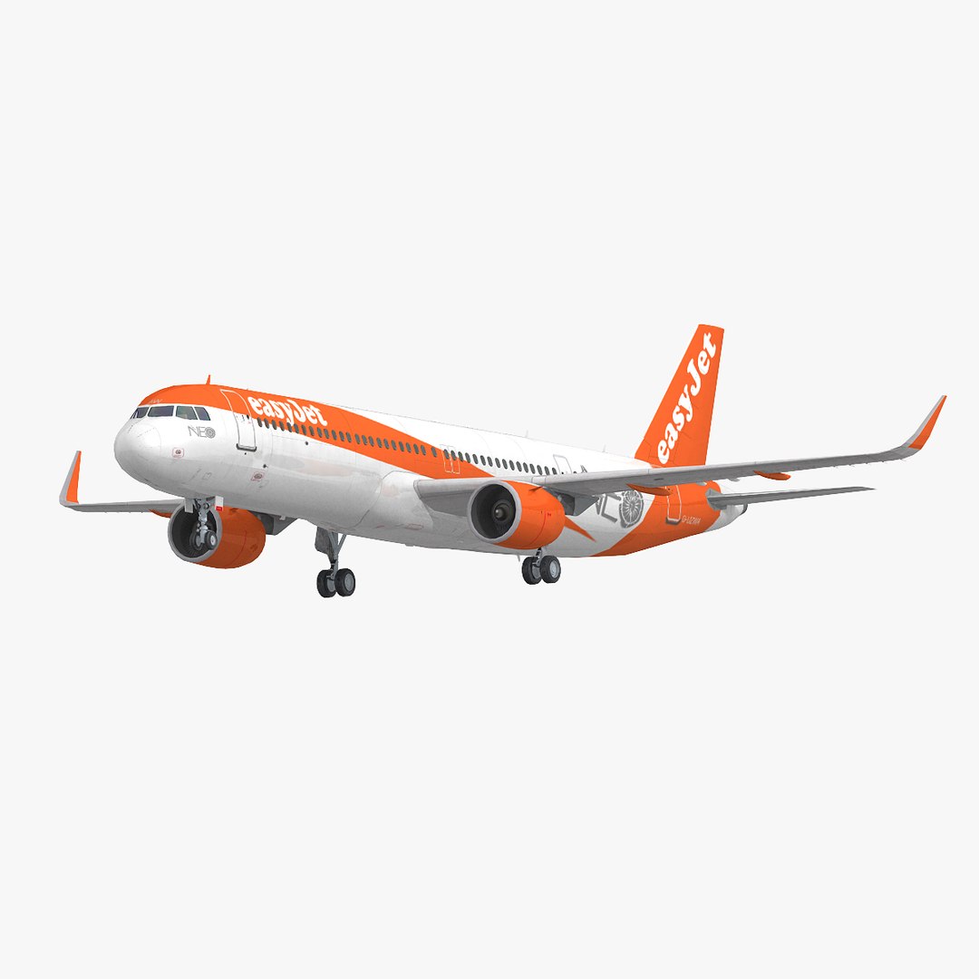 3D A321 Neo Easy Jet - TurboSquid 1364397